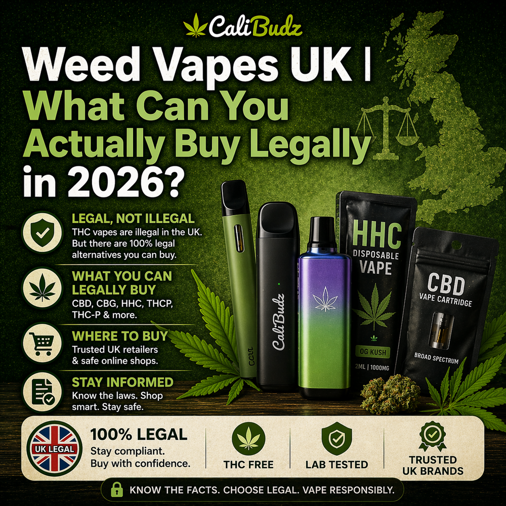 Weed Vapes UK — Buy Legal THCP, HHC & CBD Vapes | CaliBudz